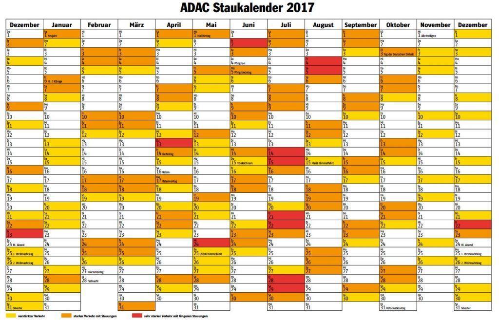 ADAC Staukalender: Tipps für die beste Reisezeit und das Verhalten bei ...