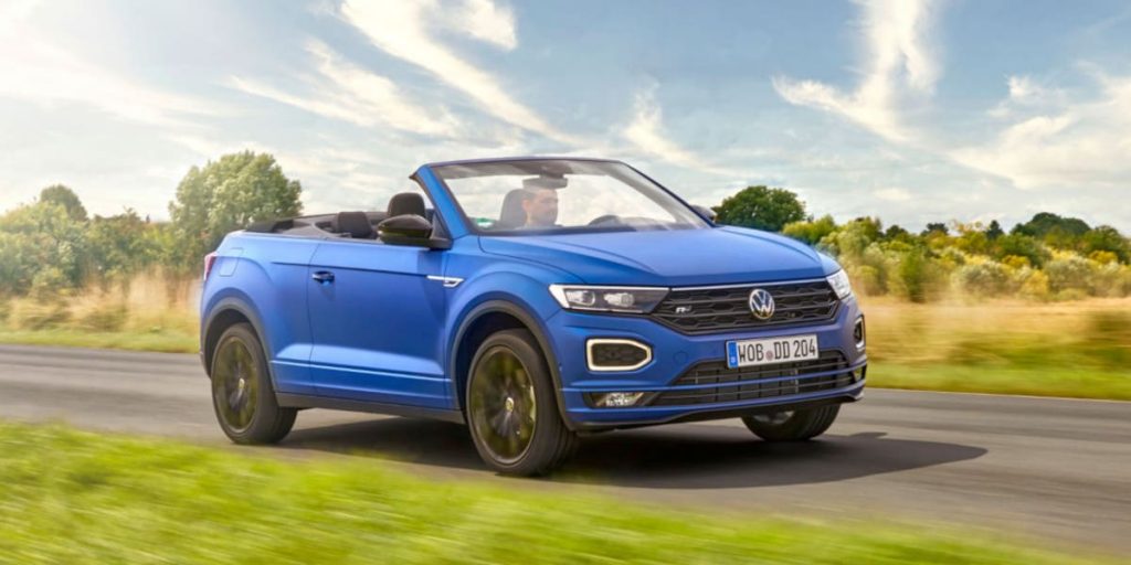 VW T-Roc Cabriolet R-Line: Limitierte Sonderserie in Mattblau - MeinAuto.de