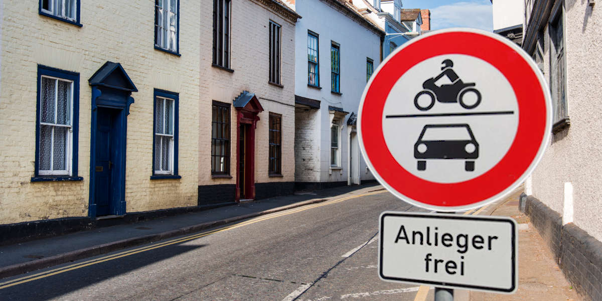 Anlieger frei: Für wen gilt das Verkehrsschild? - MeinAuto.de